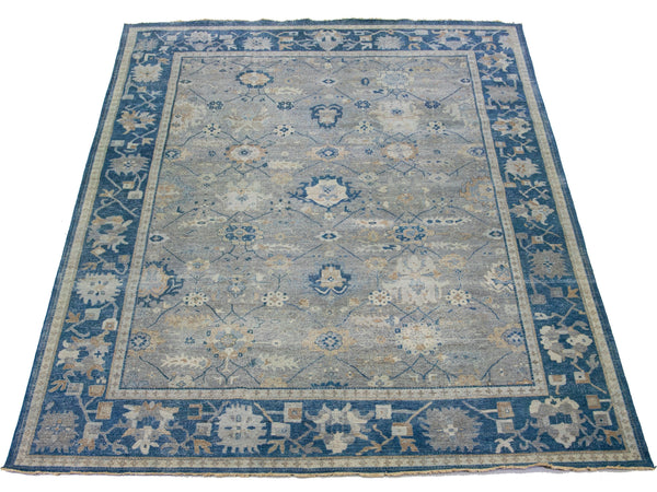 Modern Indian Artisan Wool Rug 12 X 15
