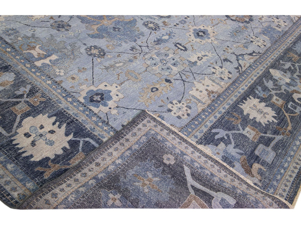 Modern Indian Artisan Wool Rug 15 X 20