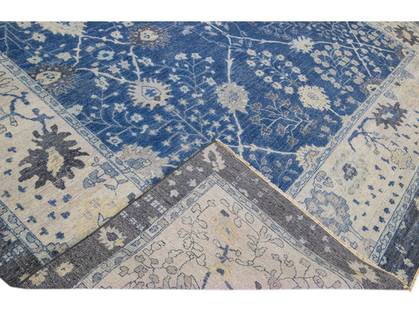 Modern Indian Artisan Wool Rug 12 X 15